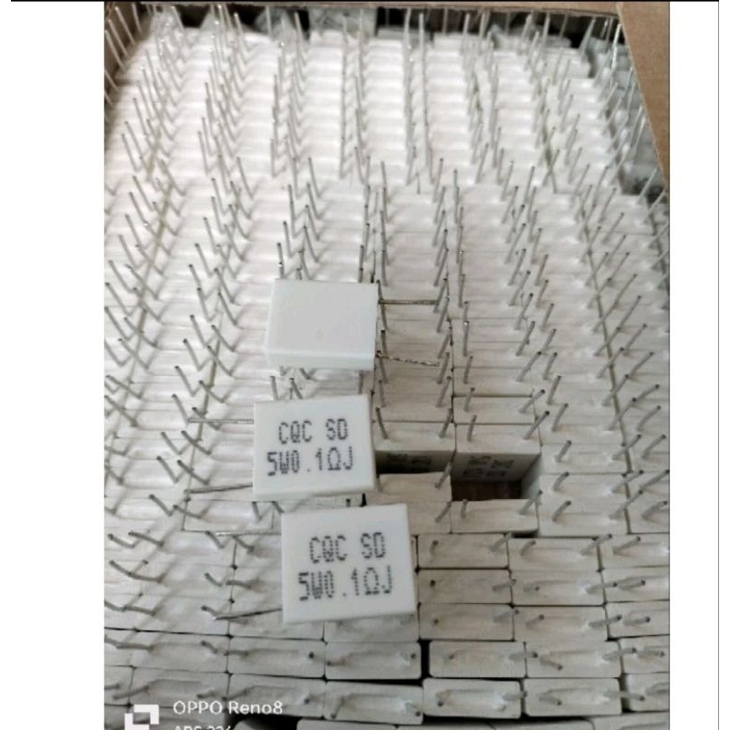 Jual R Nobel Resistor 5watt 1ohm resistor gepeng | Shopee Indonesia