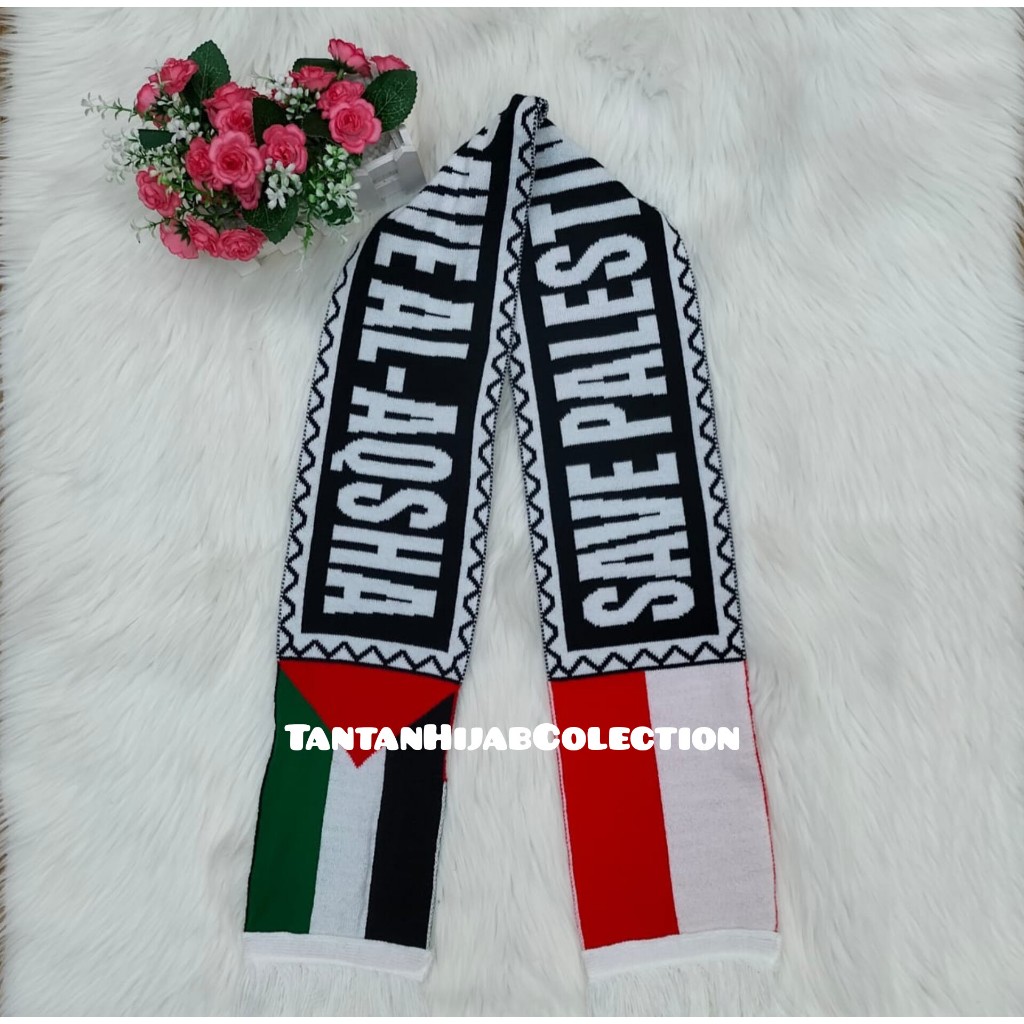 Jual Syal Rajut Komputer Palestine / Syal Palestina / Scarf Palestine ...
