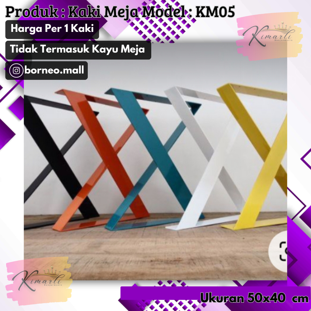 Jual KM05 // Kaki Meja Besi / Batis Meja Besi Uk. 50x40 By. Kimarli | Shopee Indonesia