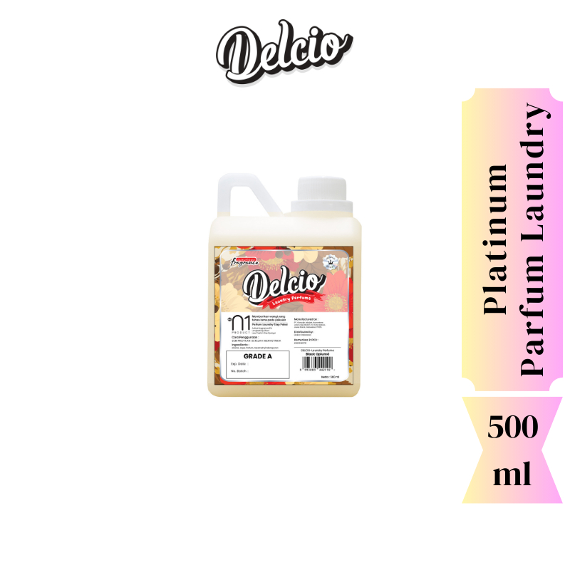 Jual DELCIO Fabric Spray PLATINUM Parfum Laundry 500 mL | Shopee Indonesia