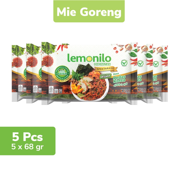 Jual 5 Pcs Lemonilo Mie Instan Goreng Pedas Korea 68g | Shopee Indonesia