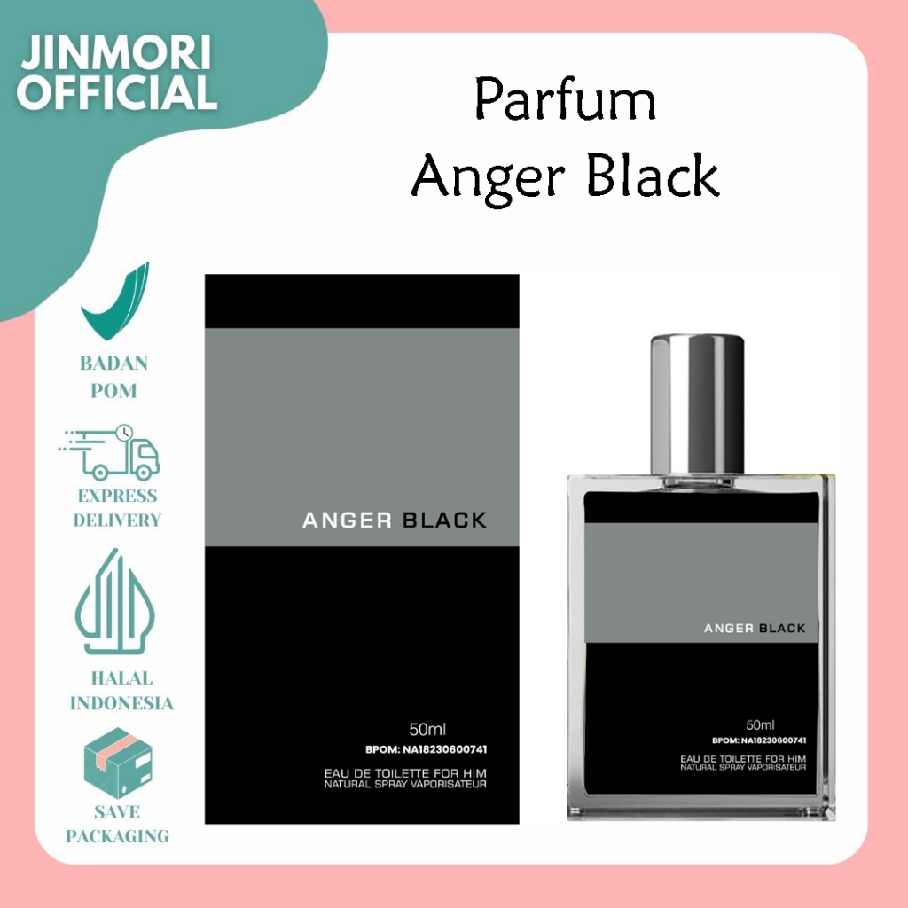 Jual JM - [BPOM] Parfum Anger Black 50ml Premium / Parfum Anger Black ...