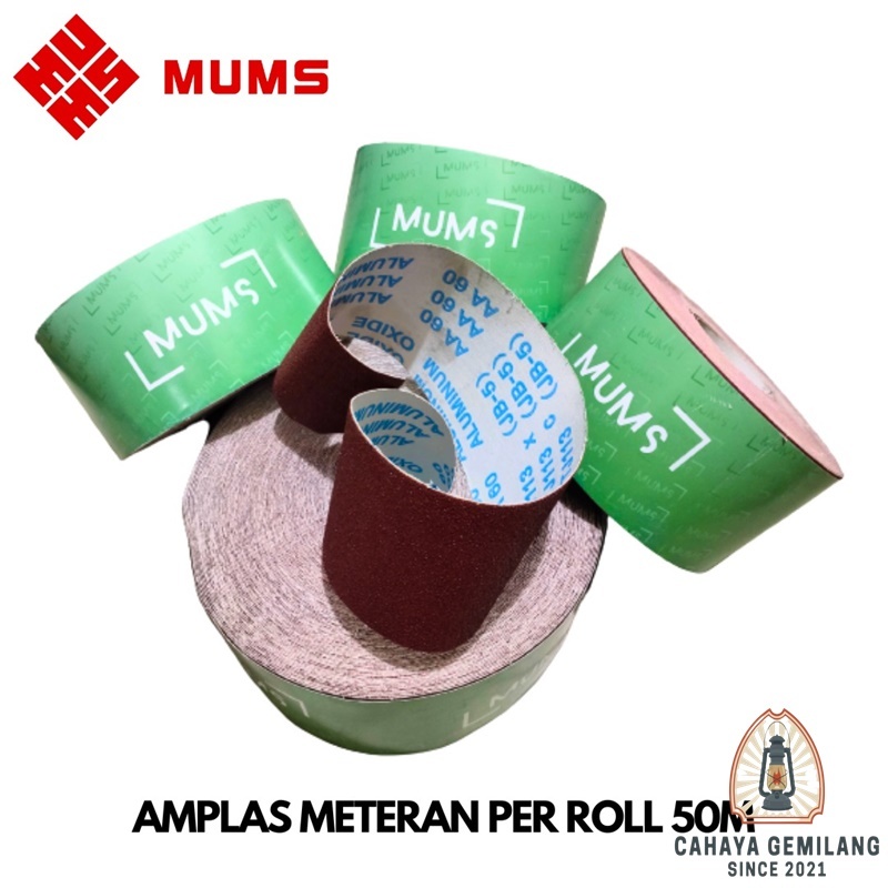 Jual CGP 1 Roll Amplas Meteran Rol Roll 50 Yard 45 Meter Amplas Kayu ...
