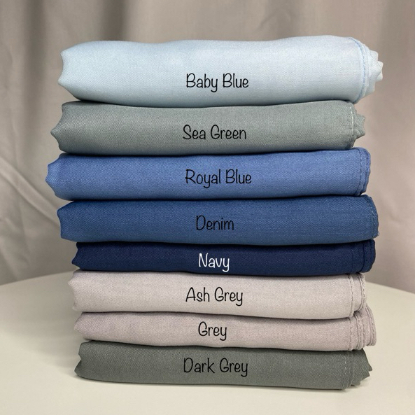 Jual Minaya Scarf - Blue Grey Edition | Hijab Baby Paris Premium ...