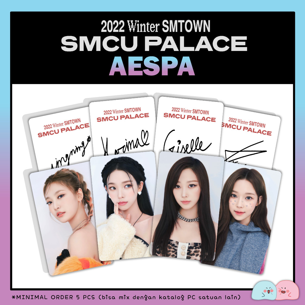 Jual (MINIMAL BELI 5!) PHOTOCARD AESPA SMCU PALACE (UNOFF). | Shopee Indonesia