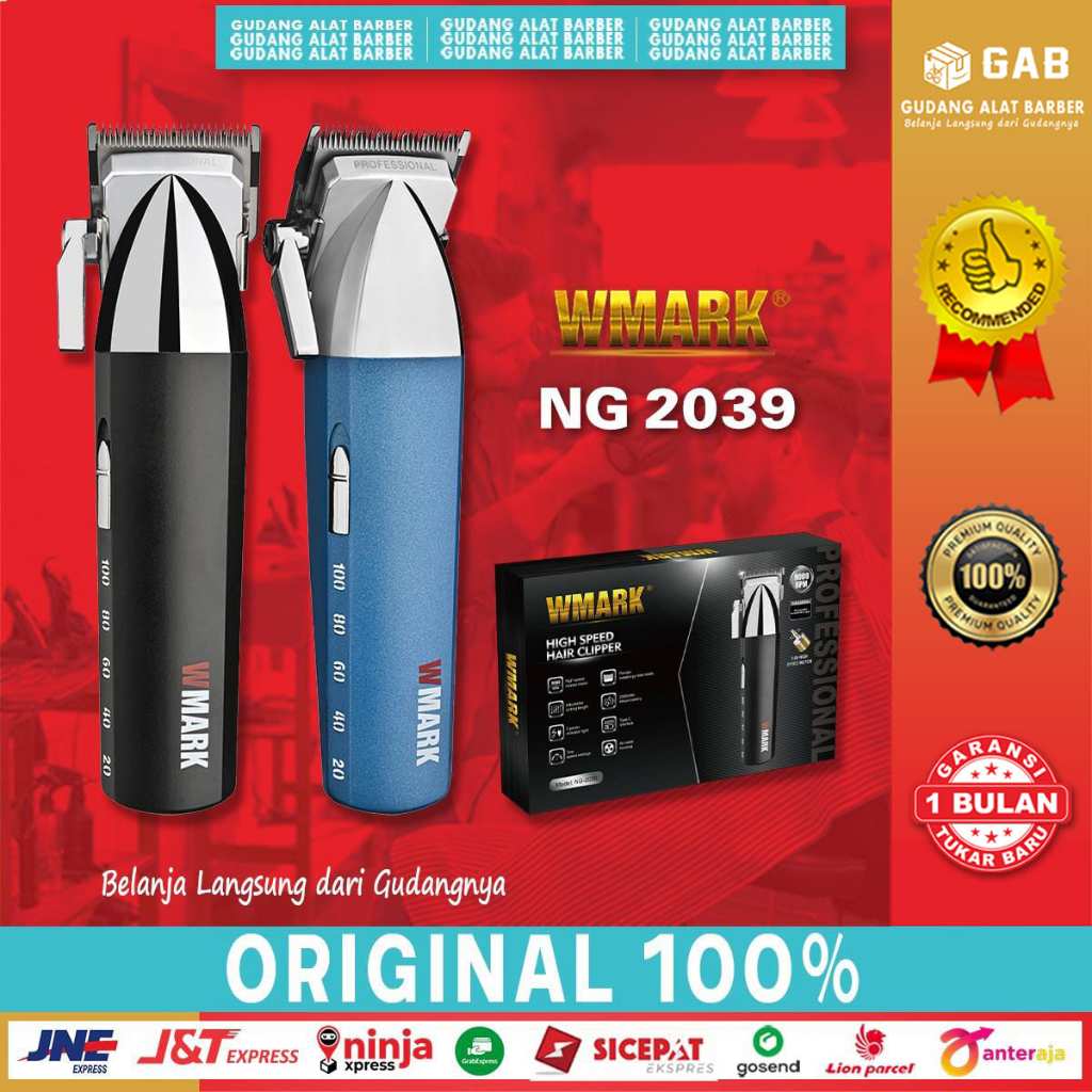 Jual Hair Clipper Wmark NG 2039 Alat Cukur Elektrik Pangakas Rambut Barbershop 7500-9000 Rpm ...