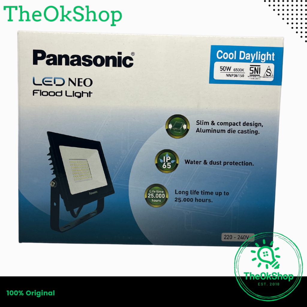 Jual Panasonic 50w Lampu Sorot LED 50 w Tembak Led Neo Flood Light ...