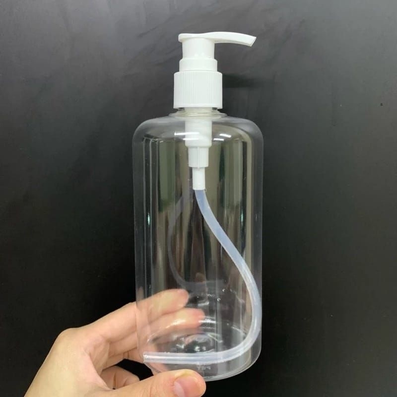 Jual BOTOL PUMP 500 ML BENING / BOTOL SABUN CAIR DAN HANDSANITIZER | Shopee Indonesia