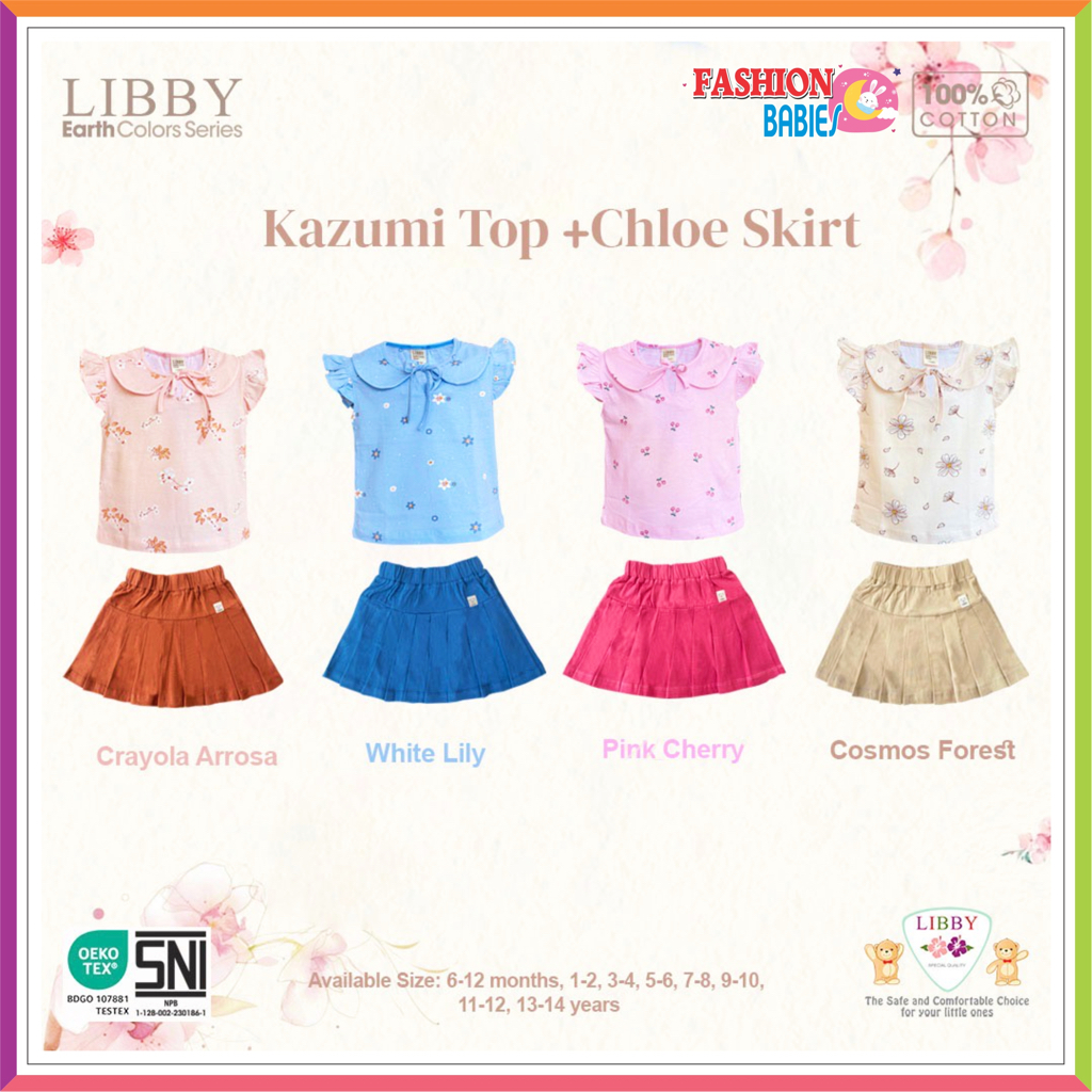 Jual NEW LIBBY KAZUMI TOP & CHLOE SKIRT | SETELAN ROK ANAK PEREMPUAN LIBBY EARTH SERIES | Shopee ...
