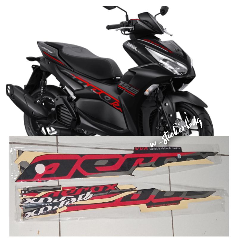 Jual Striping Lis Yamaha All New Aerox 2022 Hitam Lis Merah | Shopee ...