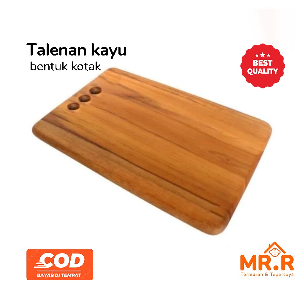 Jual Talenan Kayu Pinus Talenan Serbaguna 3 Lubang Premium Food Grade ...