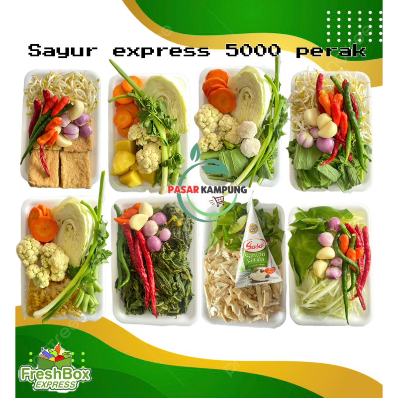 Jual paket sayuran siap masak instant murah | sayur express 5000 ...