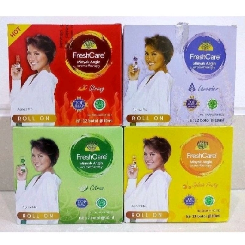 Jual FreshCare Minyak Angin Aromatherapy 1box isi 12(10ml) | Shopee Indonesia