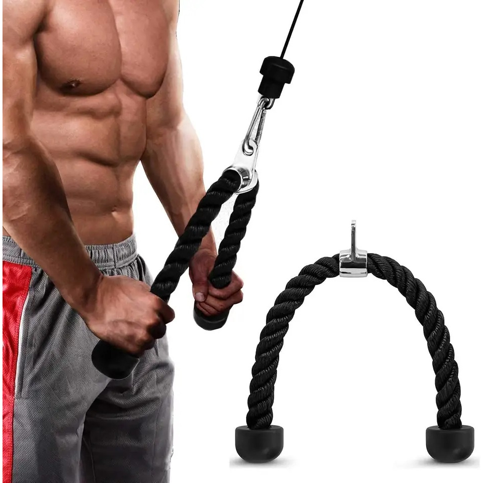 Jual Tali Pull Down Tricep Rope Latihan Otot Trisep | Shopee Indonesia