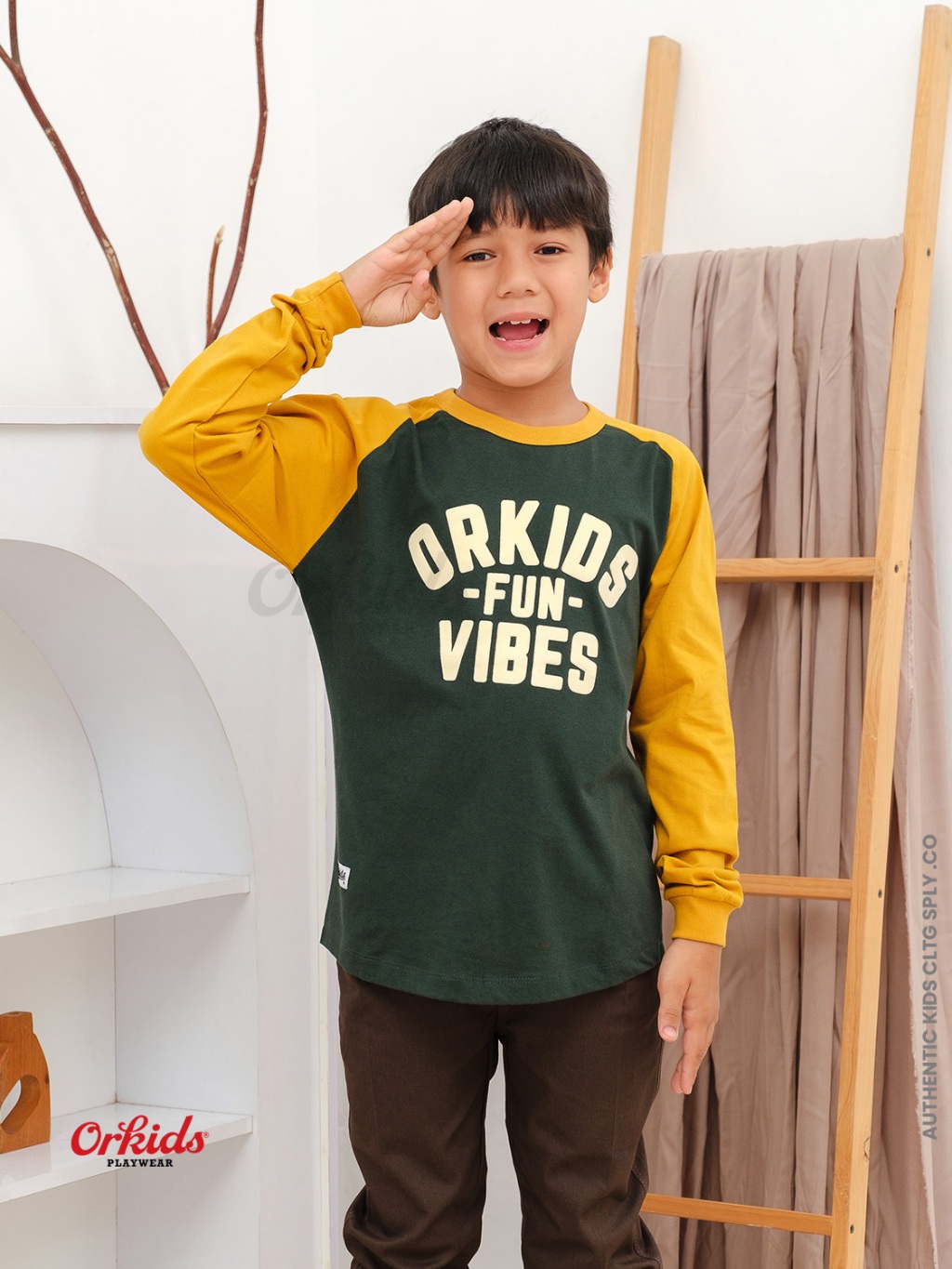 Jual Kaos Lengan Panjang Anak Laki-Laki Umur 10 Tahun Orkids Kaos Distro Anak Funvibes Only ...