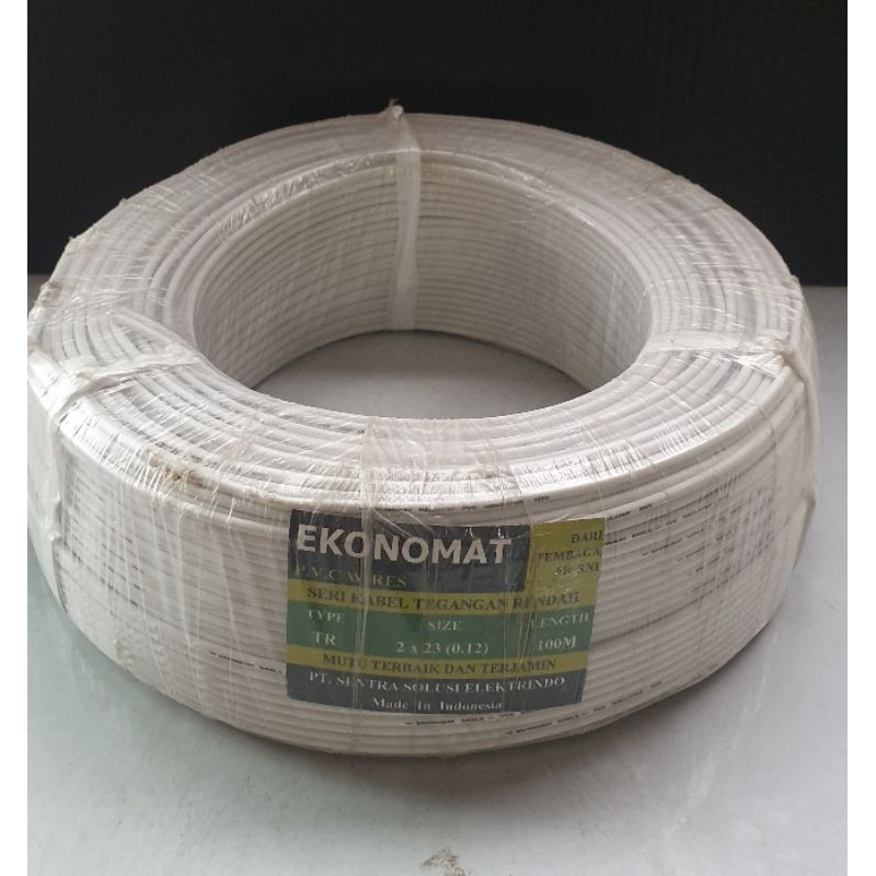 Jual Kabel serabut TR twin round ekonomat 2x23(0,12), harga per meter ...