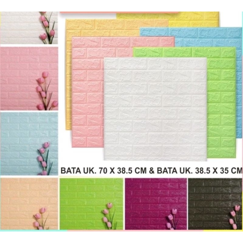 Jual Wallpaper Dinding Foam 3D / STIKER WALL PAPER DINDING MINI ...