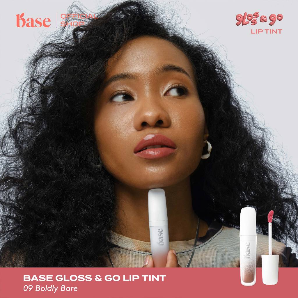 Jual BASE Gloss & Go Lip Tint Vegan Formula Ringan Hydrating Transferproof Tahan Lama [BPOM ...