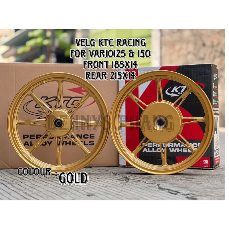 Jual VELG KTC RACING ARES 185x14 & 215x14 VARIO 110 125 150 160 CBS BEAT SCOOPY SPACY GENIO CNC ...