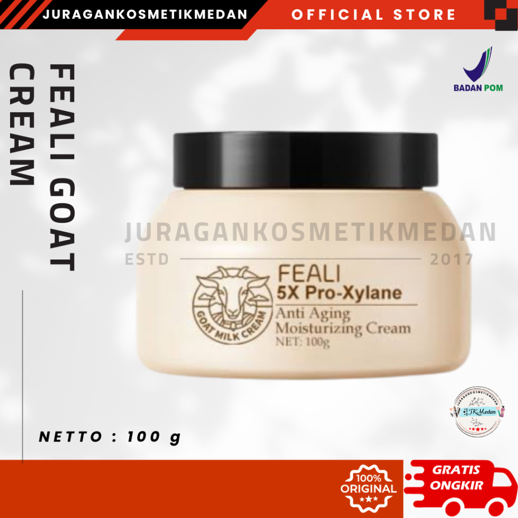 Jual FEALI MOISTURIZING CREAM AND GOAT MILK ANTI-AGING PELEMBAB WAJAH ...
