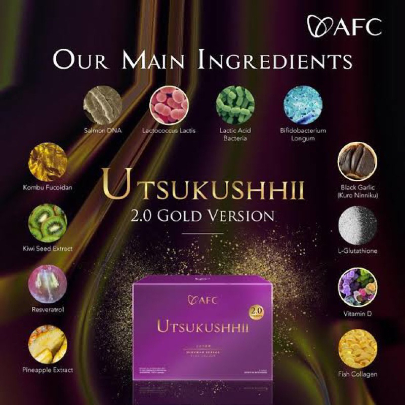 Jual AFC UTSUKUSHHII GOLD New Original Made in Japan - Suplemen ...