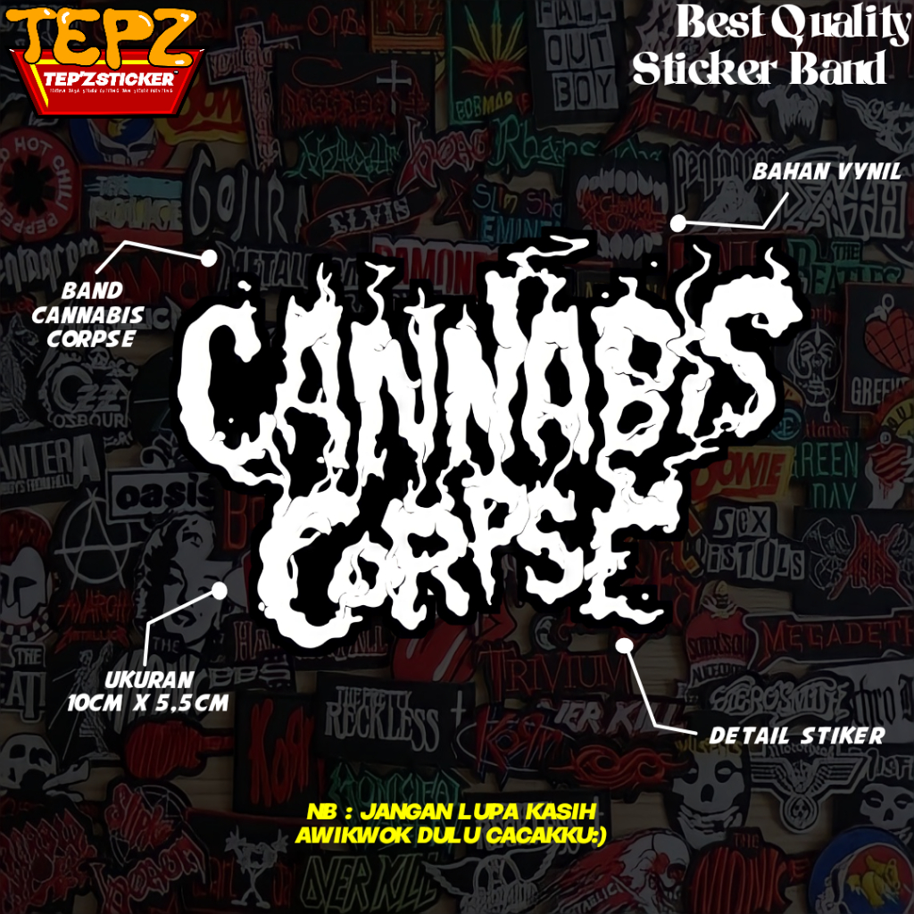 Jual STIKER STICKER (BAND CANNABIS CORPSE) STIKER BAND|STIKER METAL ...