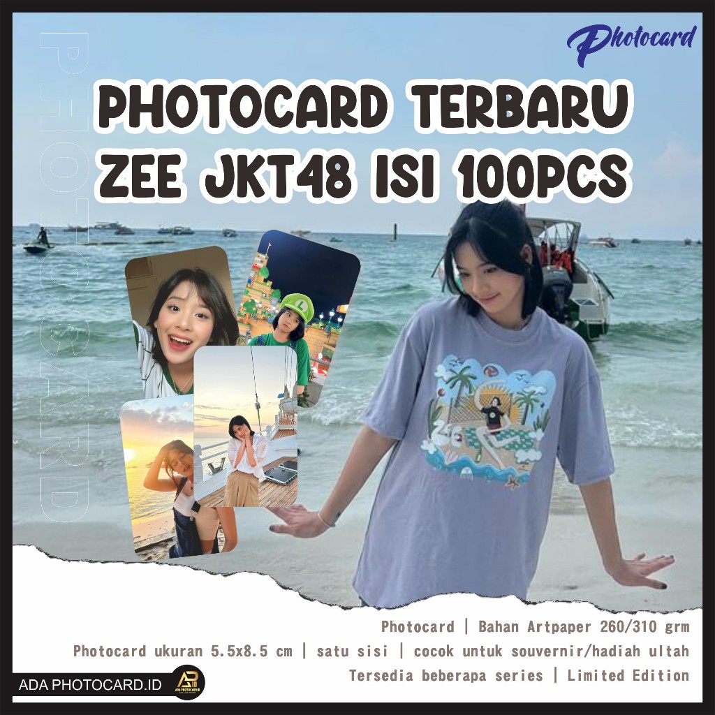 Jual PHOTOCARD AZIZI ASADEL/ZEE JKT48 TERGRESS (isi 100Pcs) BONUS ...