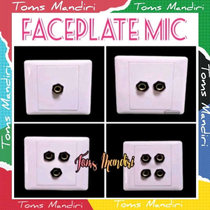 Jual Faceplate / Wallplate Mic Audio | Shopee Indonesia