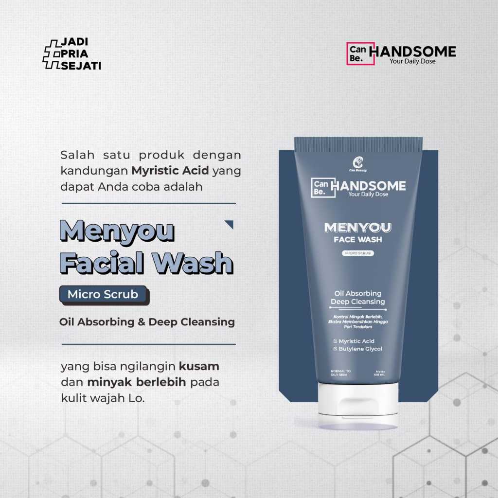 Jual MENYOU CanBe Handsome Can Beauty / Sabun Wajah Pria 100 ml ...