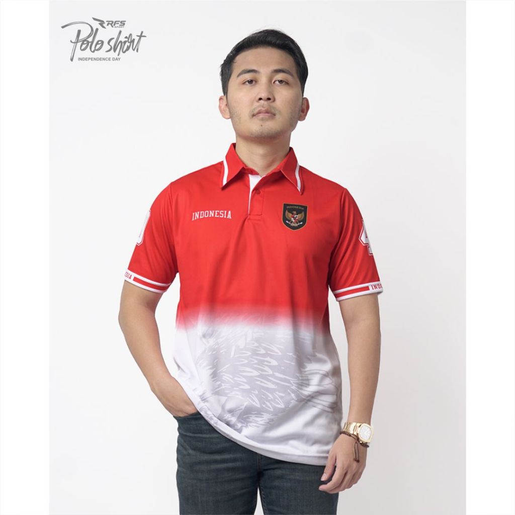 Jual [ Ready Stock ] RFS Sport Jersey kaos Polo Indonesia 01 Polyester ...