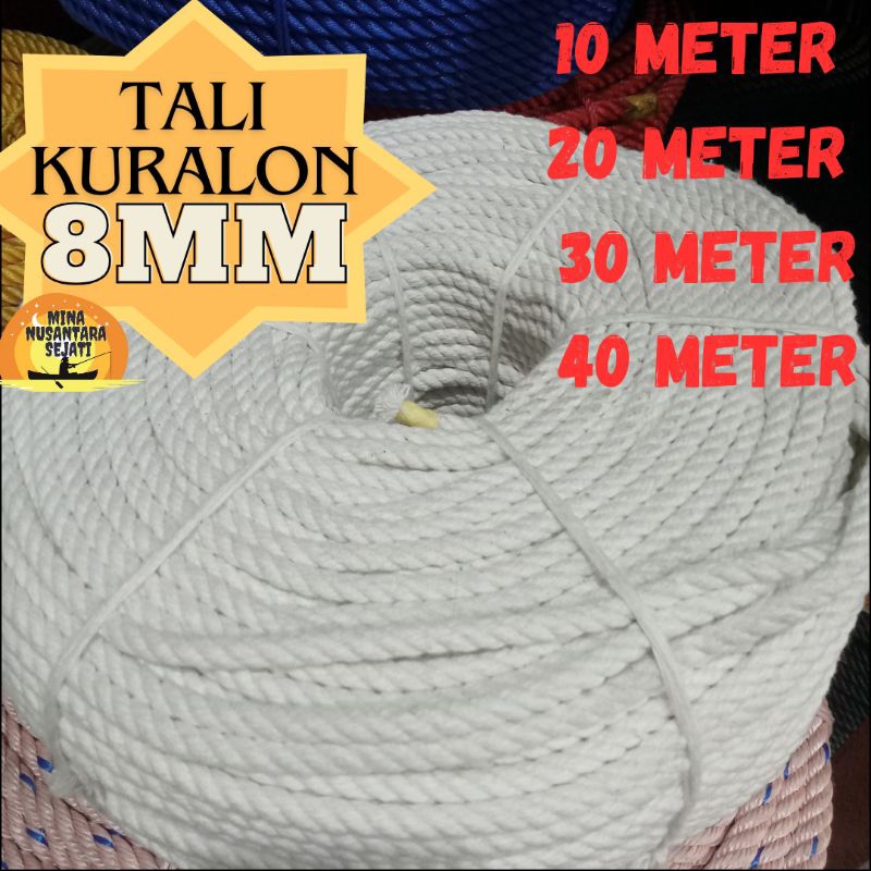 Jual Tali Kuralon 8mm Eceran /tali Bahan kain/Tali potongan | Shopee ...