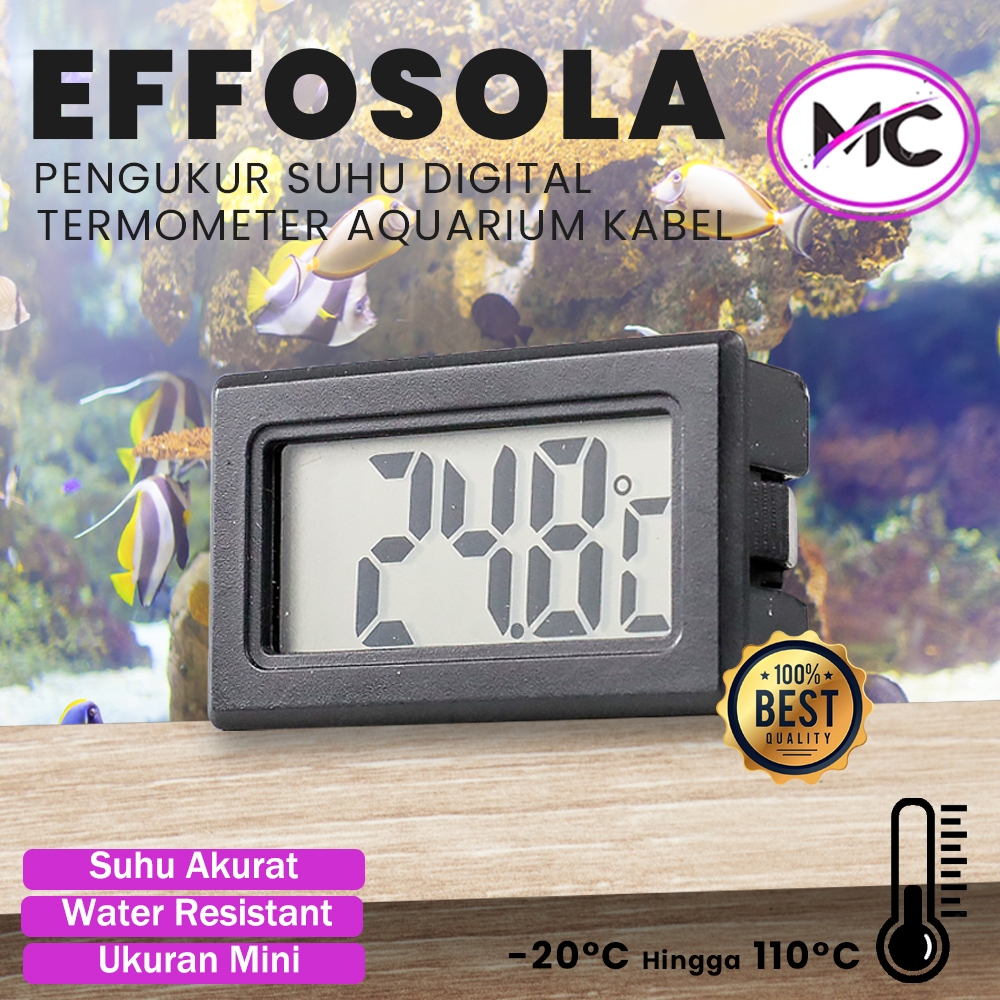 Jual Thermometer Digital Ruangan Termostat Aquarium Termometer ...