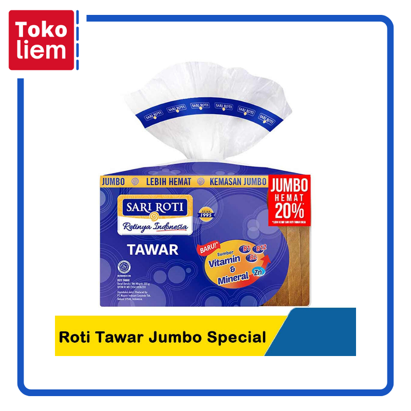 Jual Sari Roti Roti Tawar Jumbo Special 550G | Shopee Indonesia