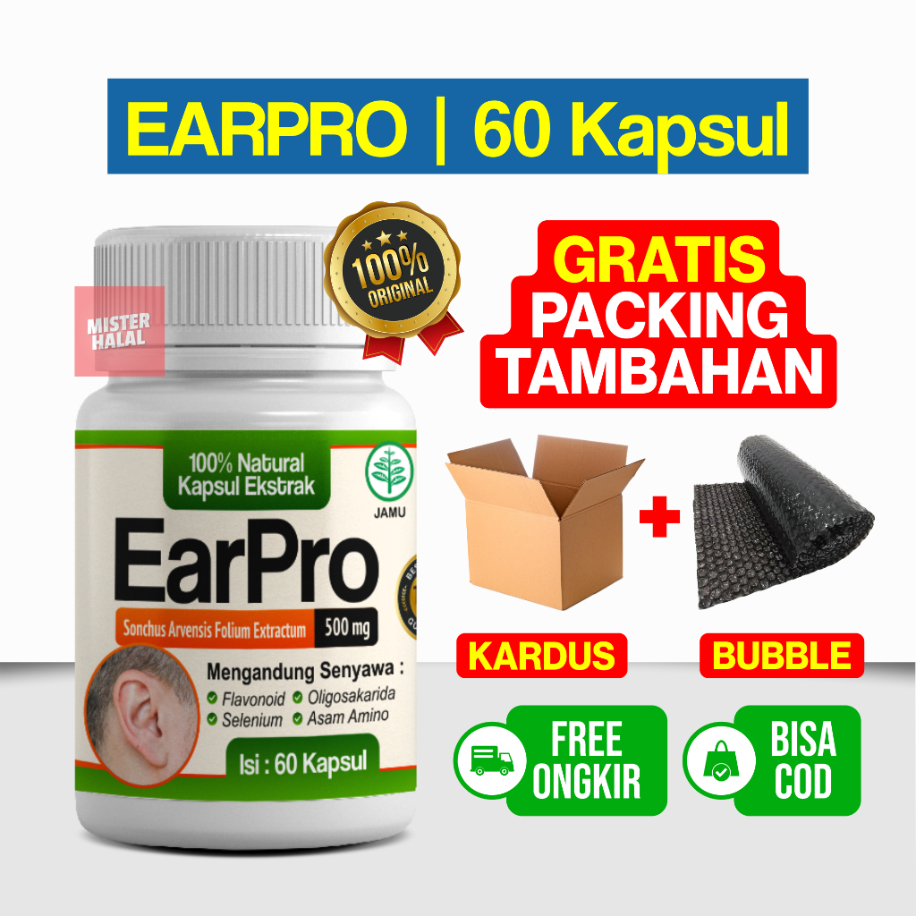 Jual EARPRO Obat Gangguan Telinga, Obat Tinnitus, Telinga Berdenging ...