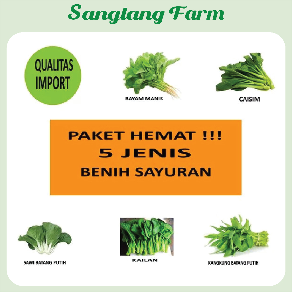 Jual Benih Sayur Organik dan Hidroponik Konvensional Biji Bibit Sayuran ...