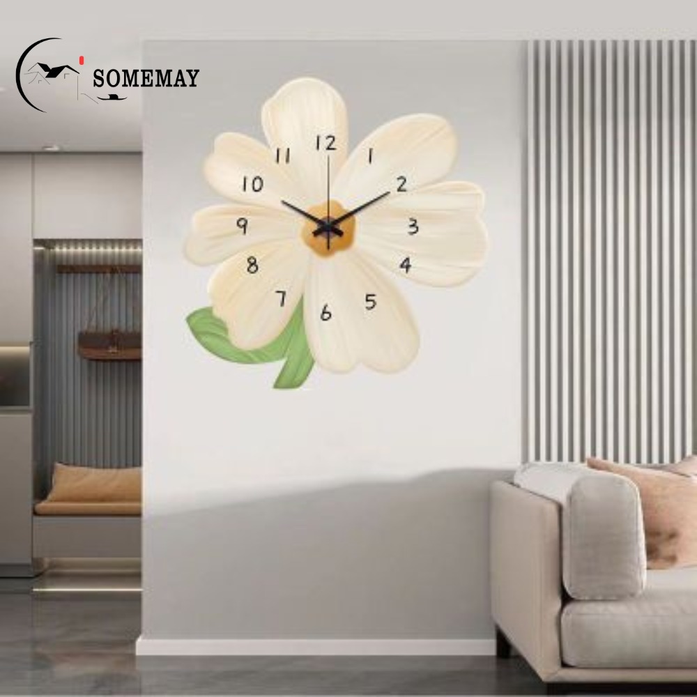 Jual SOMEMAY Jam Dinding Bunga M29/ Jam dinding aesthetic / Jam dinding ...