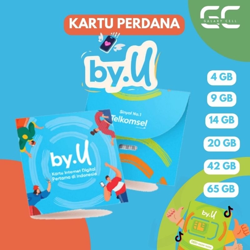 Jual Kartu Perdana by.U Kuota byu Kuota Banyak Pilihan 7GB | 9GB | 14GB | 20GB | Shopee Indonesia