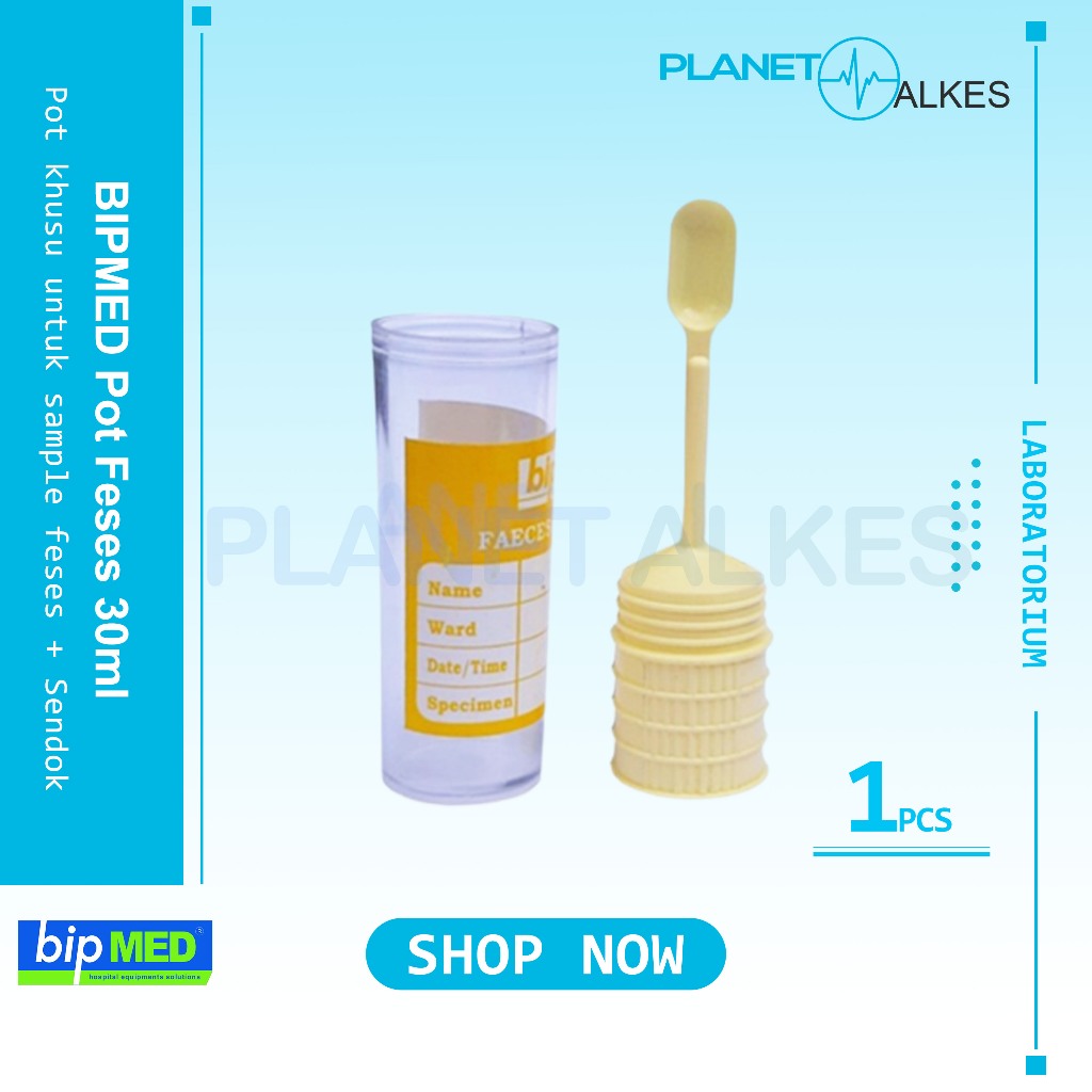 Jual Faeces Container / Pot Feses BIPMED pot Feaces 30ml [Per Pcs ...
