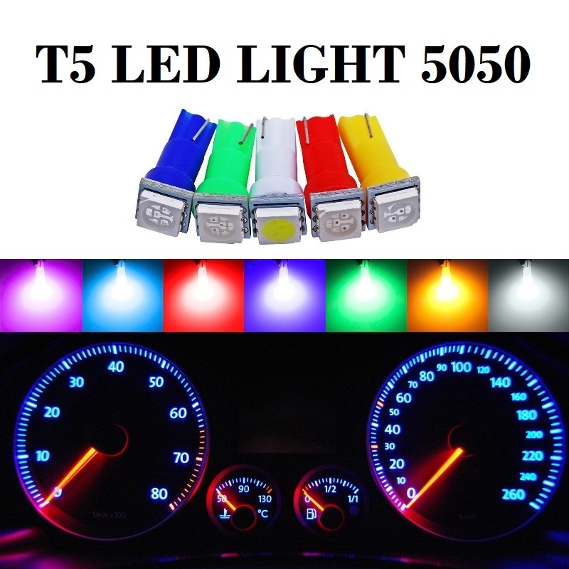 Jual Bohlam Jagung Mini Lampu Led T5 COB Speedometer 5050 12 Volt Super ...