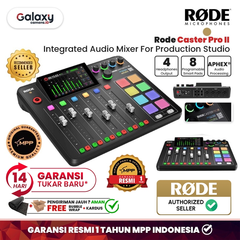 Jual Rode Caster Pro II Audio Mixer Production Rodecaster Pro 2 Resmi ...