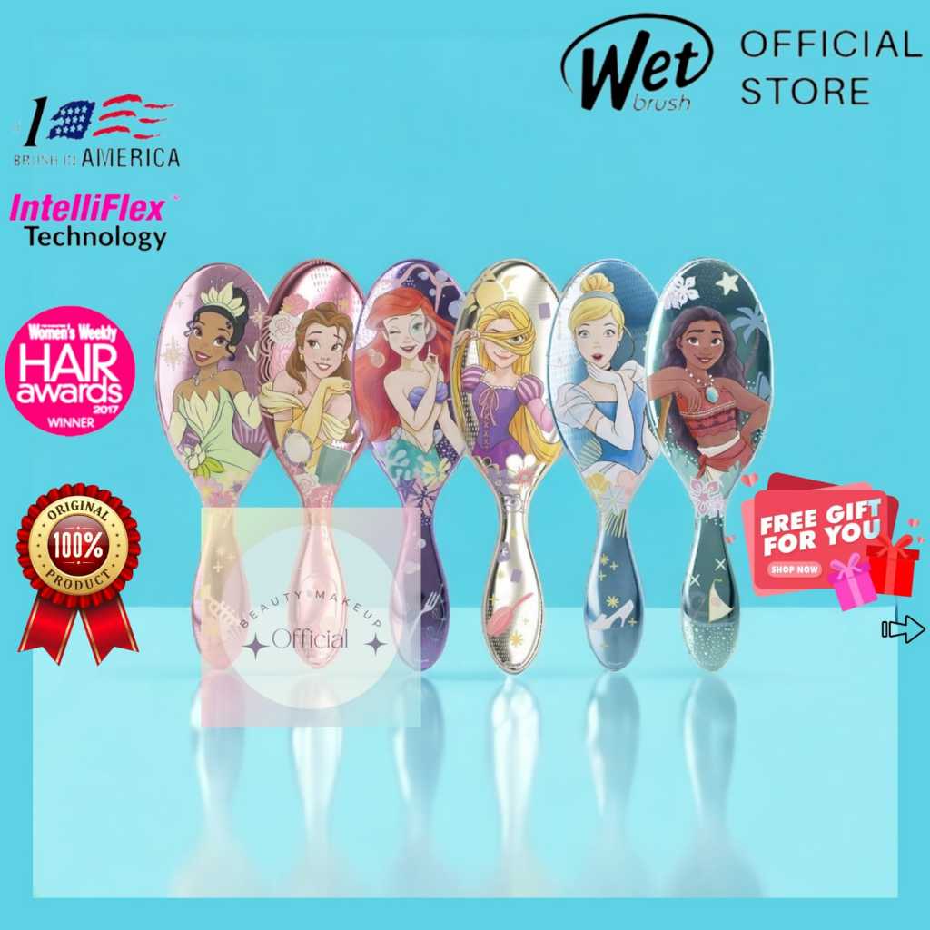 Jual Sisir Rambut The Wet Brush Official Original Disney Princess ...