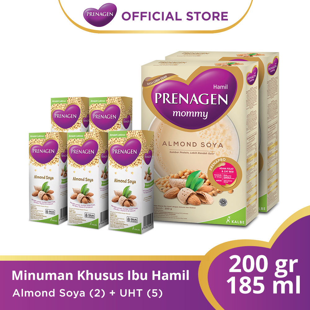 Jual Termurah dan terbaik PRENAGEN mommy Almosoy 2 pack + UHT Almonsoy 5 pack Susu Ibu Hamil ...