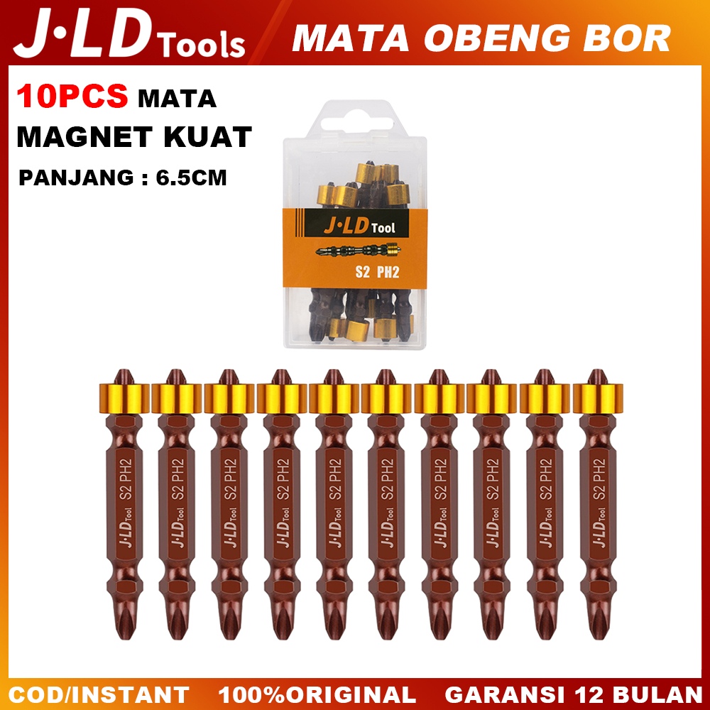 Jual JLD 10pcs Mata Obeng Angin PH2X65mm Mata Bor Screwdriver Bit Obeng ...