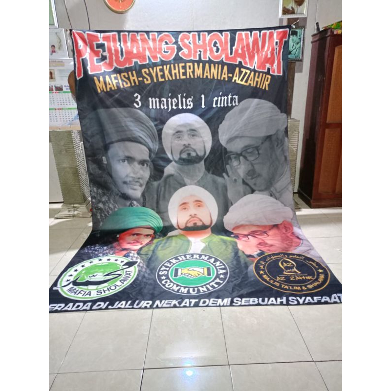 Jual bendera syekher mania ukuran 3x2 meter | Shopee Indonesia