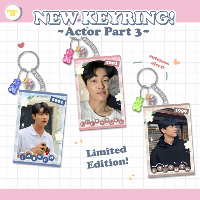 Jual AKTOR KOREA PART 3 KEYRING KEYCHAIN GANTUNGAN KUNCI DRAKOR DRAMA ...
