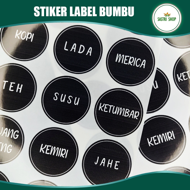 Jual Stiker Label Bumbu Dapur Anti Air Murah, Ukuran Besar 5 cm ...