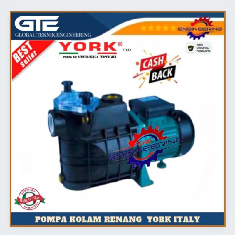 Jual Mesin Pompa Air Kolam Renang 2HP YORK ITALY FCP 1500 Swimming Pool Spa | Shopee Indonesia