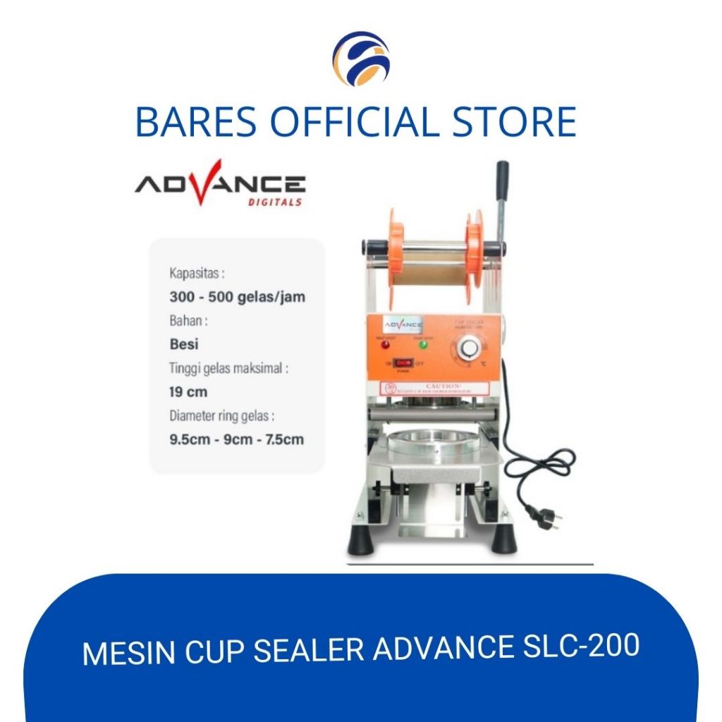 Jual Sealing Machine Advance SLC-200 Cup Sealer mesin press gelas ...