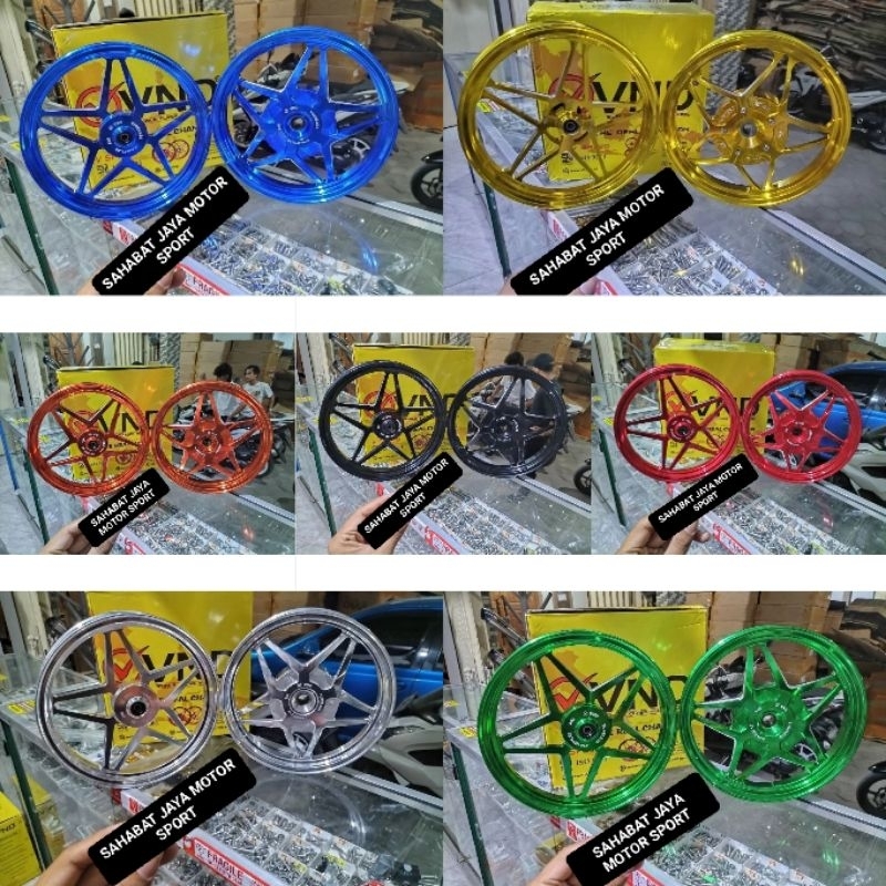 Jual Velg Racing VND V SPEED Ring 14 Beat Karbu Beat Fi Scoopy Karbu ...