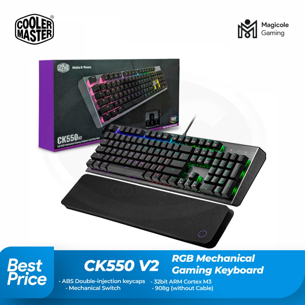 Jual Cooler Master CK550 V2 RGB Mechanical Gaming Keyboard | Shopee ...